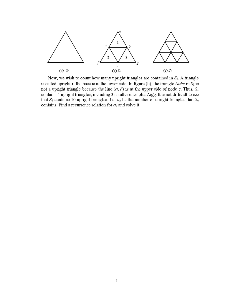 Solved 1 10 Points Solve The Following Recurrence Relation