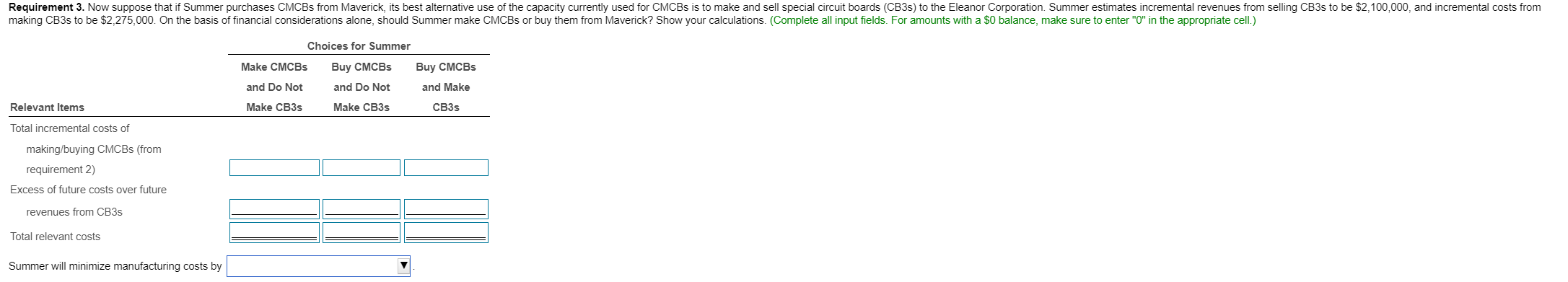 Data table Requirements 1. Calculate the total | Chegg.com