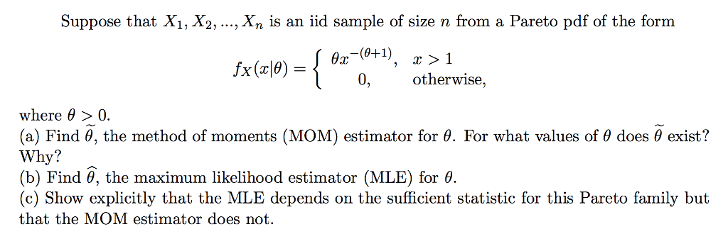 Solved Suppose that X1, X2,....Xn is an iid sample of size n | Chegg.com