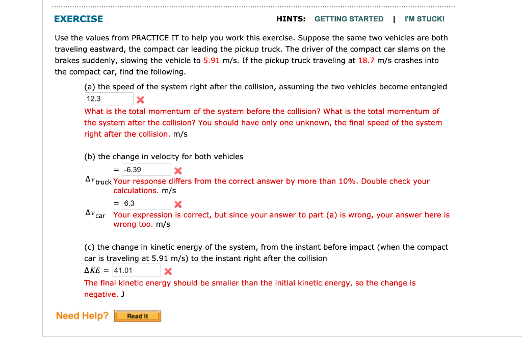 Solved EXERCISE HINTS: GETTING STARTED I'M STUCK! Use the | Chegg.com