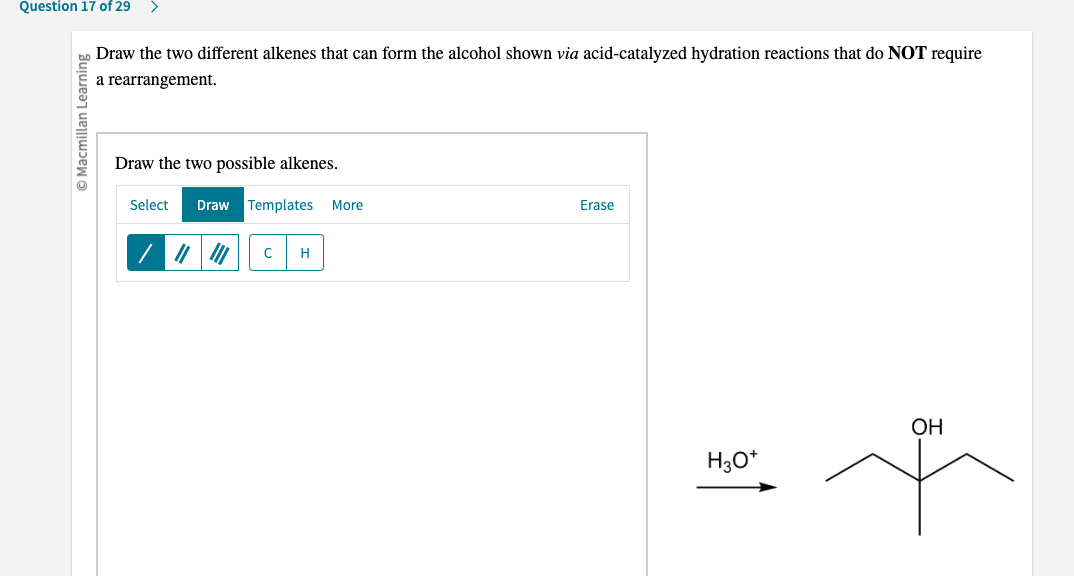Solved Draw the two different alkenes that can form the | Chegg.com