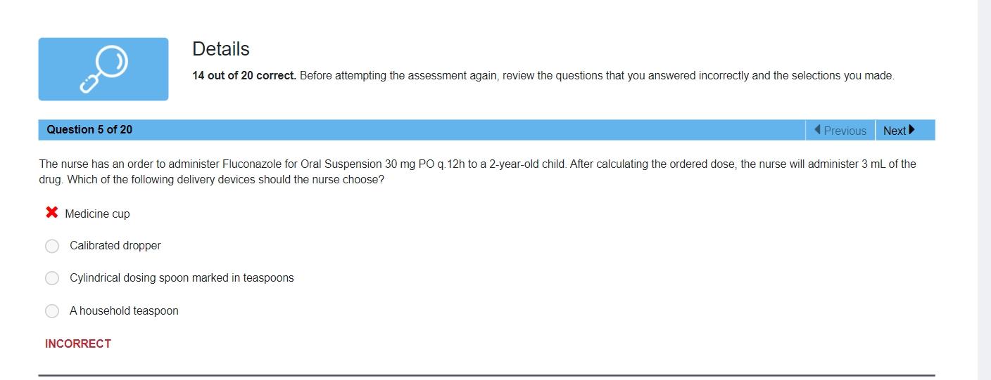 Solved Details 14 out of 20 correct. Before attempting the | Chegg.com
