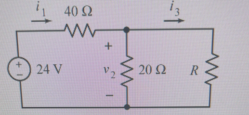 Solved Consider the circuit above. if i3= 1/4i1 determine R | Chegg.com