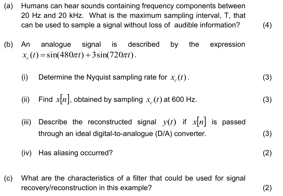 Solved (a) Humans can hear sounds containing frequency | Chegg.com