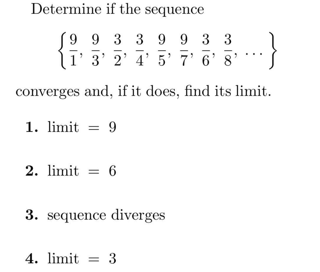 Solved Determine if the sequence {an} converges, when 7n4 – | Chegg.com