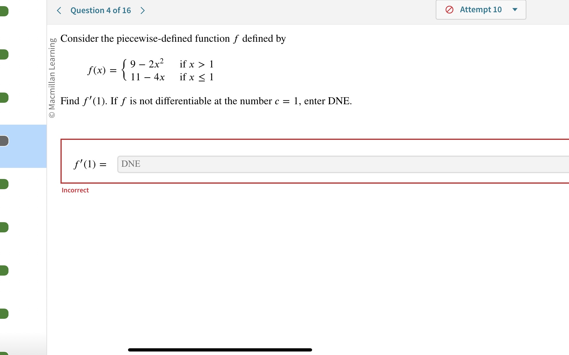 Solved Consider the piecewise-defined function f defined by | Chegg.com