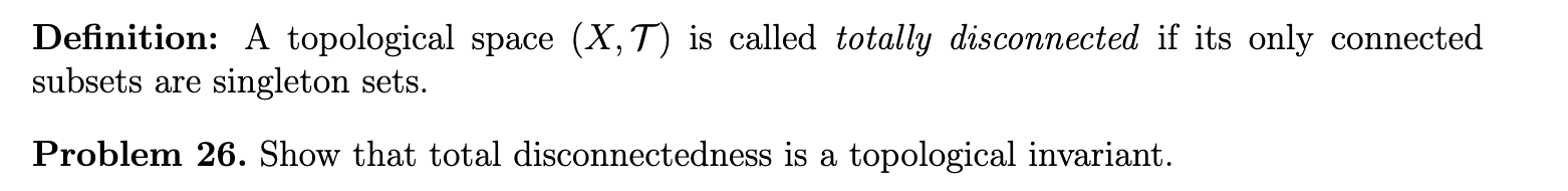 Solved Definition: A topological space (x,T) ﻿is called | Chegg.com