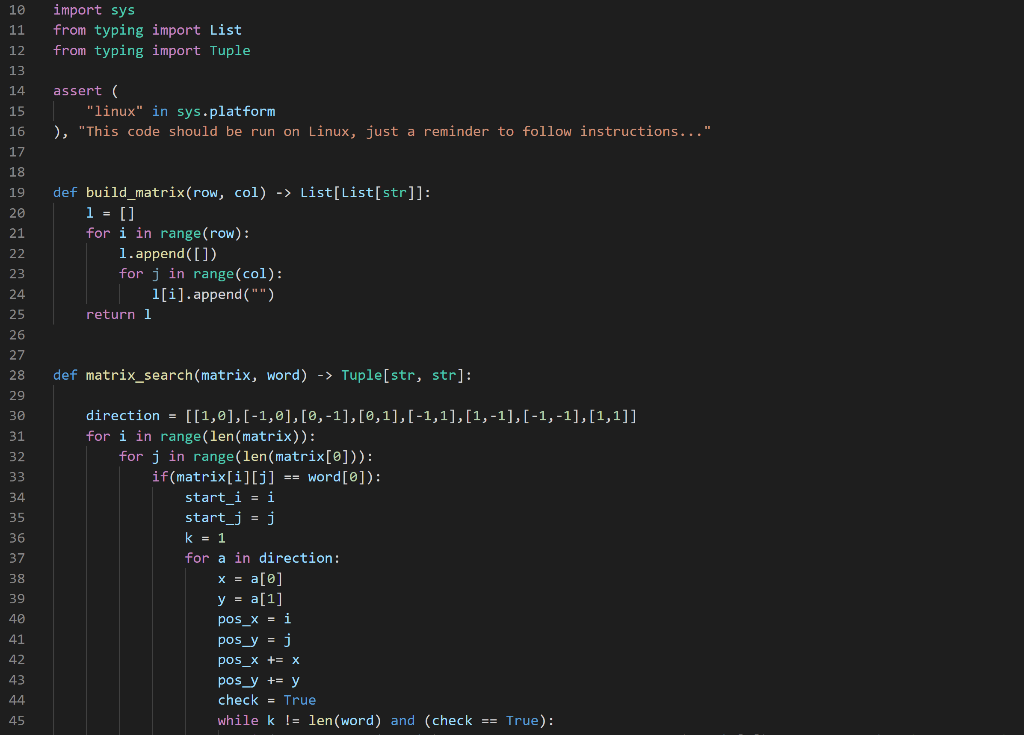 Solved import sys from typing import List from typing import | Chegg.com