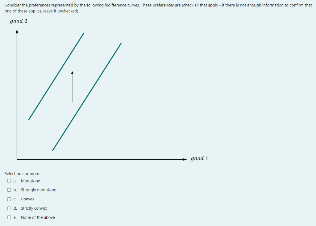 Solved Consider the preferences represented by the following | Chegg.com