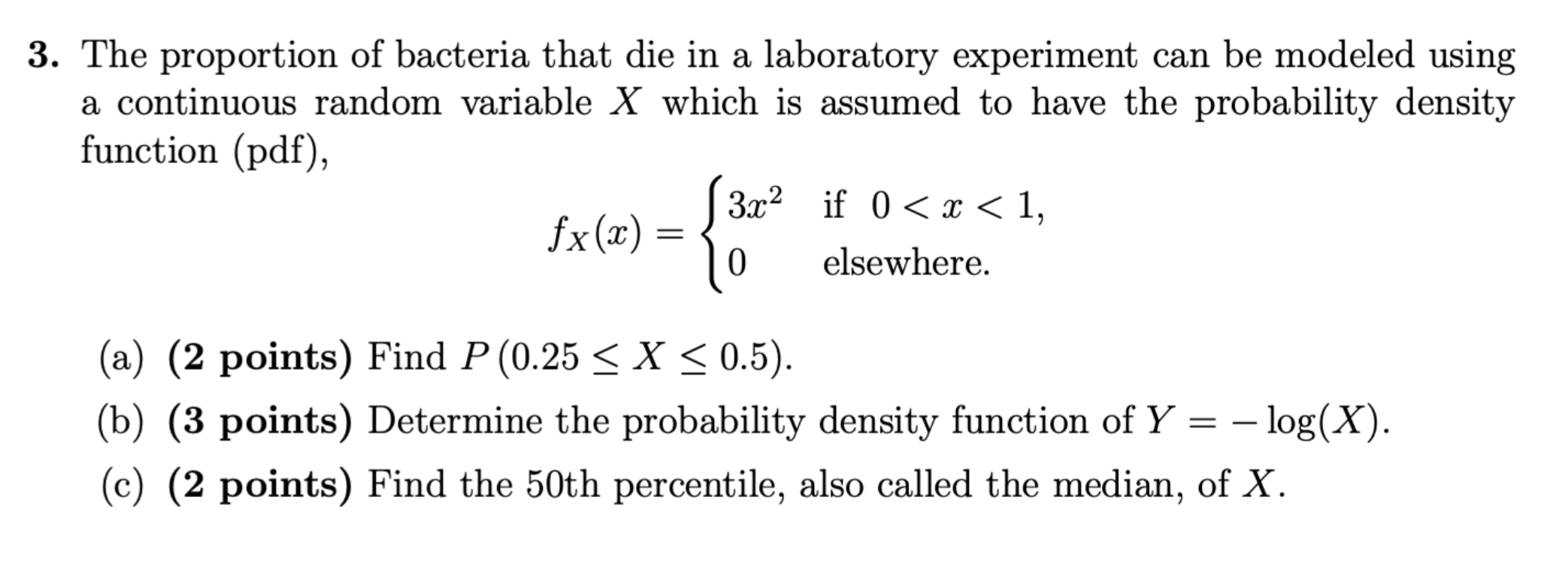 Solved The proportion of bacteria that die in a laboratory | Chegg.com