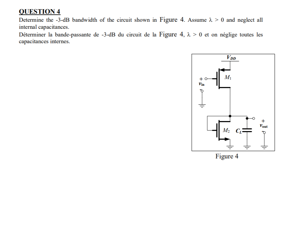 Solved Determine the -3-dB bandwidth of the circuit shown in | Chegg.com