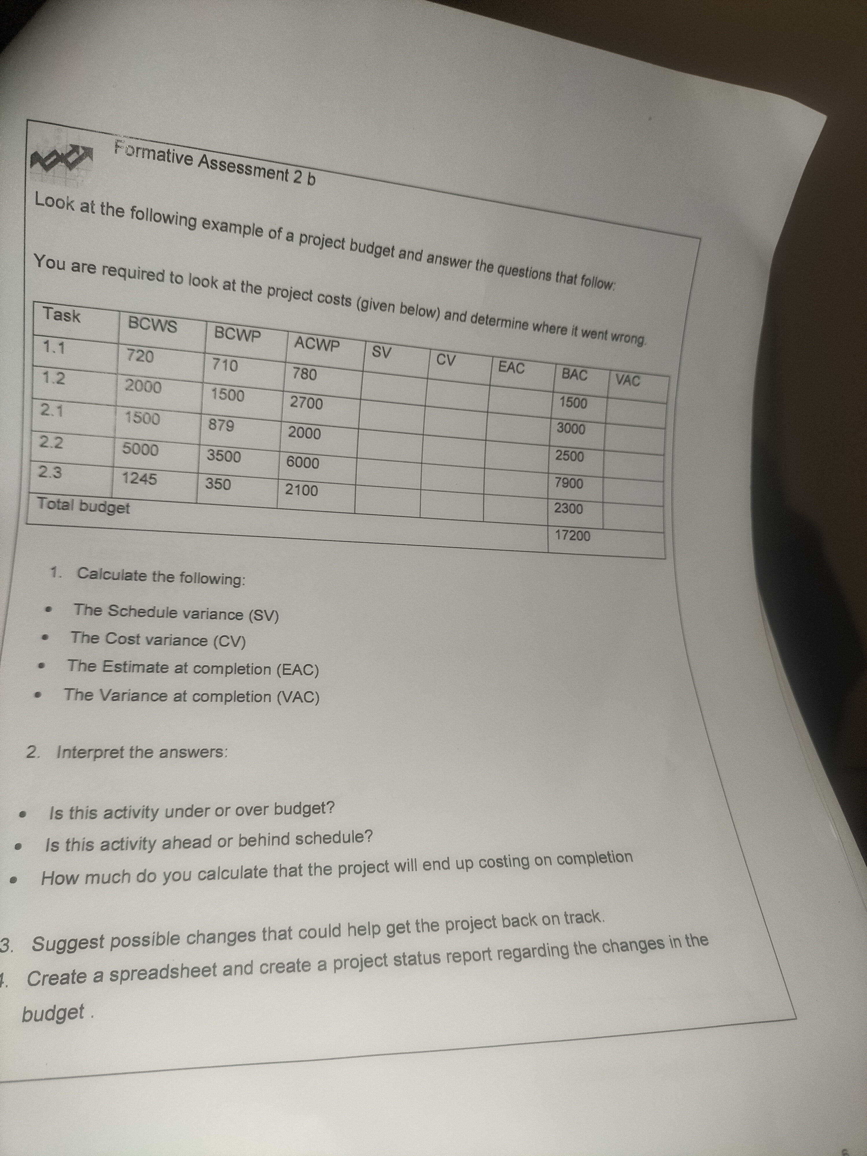 Solved Formative Assessment \( 2 ﻿b \)Look at the following | Chegg.com