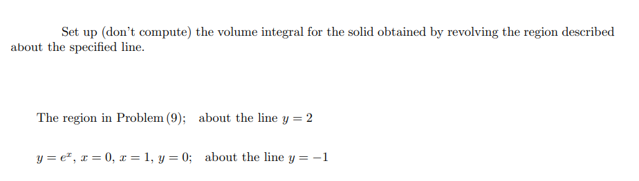 Solved Set up (don't compute) the volume integral for the | Chegg.com
