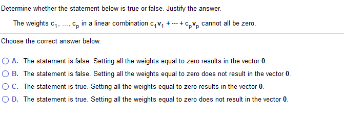 Solved Determine whether the statement below is true or | Chegg.com