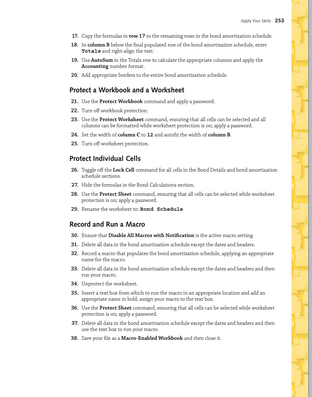 Solved 252 Excel for Accounting Chapter 8: Bond Amortization | Chegg.com