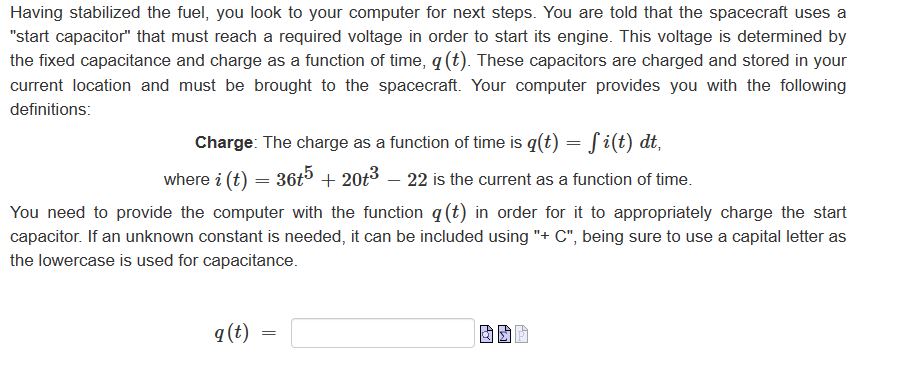 Solved Charge: The charge as a function of time is | Chegg.com
