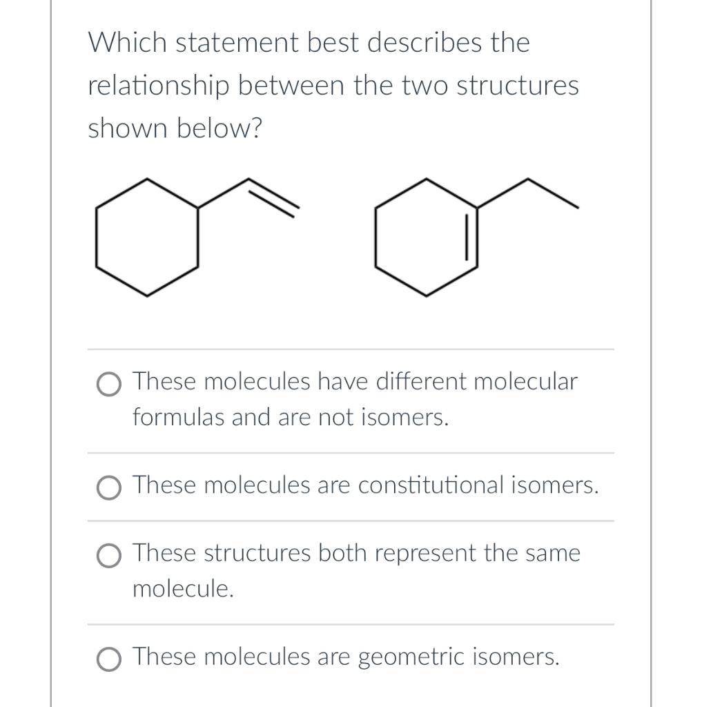 Solved Which statement best describes the relationship | Chegg.com