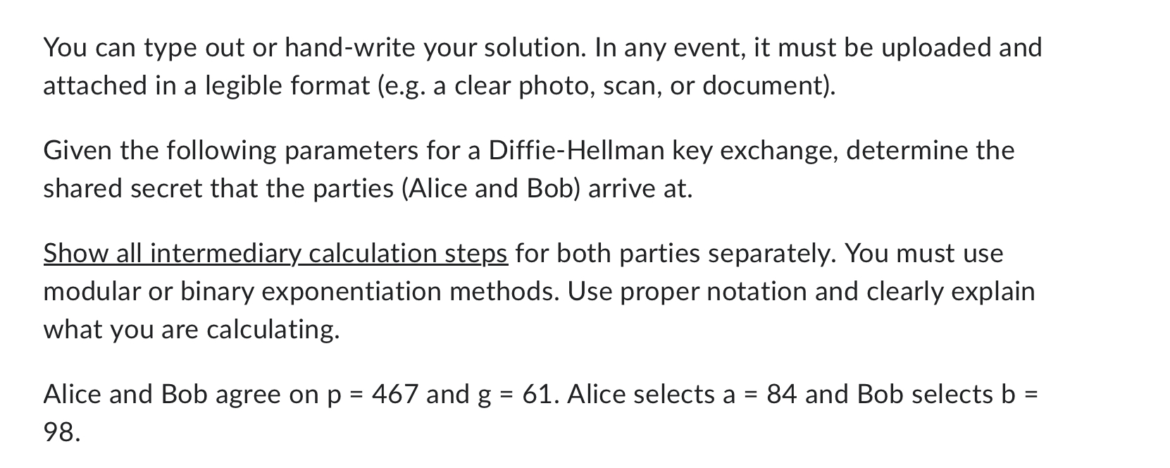 Solved You can type out or hand-write your solution. In any | Chegg.com