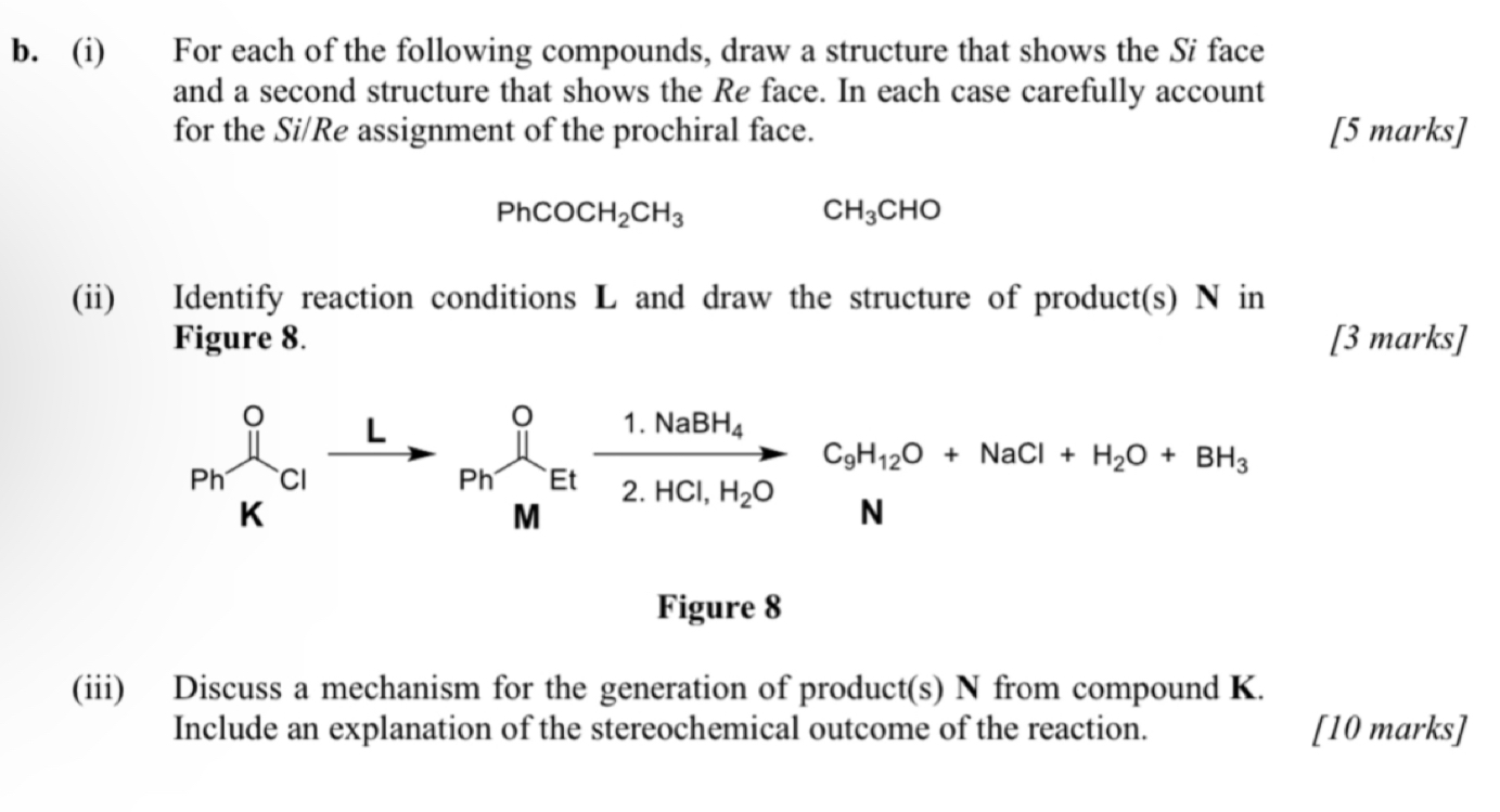 Solved (i) For each of the following compounds, draw a | Chegg.com
