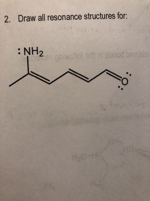 Solved 2. Draw all resonance structures for: : NH2 | Chegg.com
