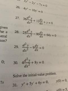 Solved # 29 Find the general solution to the linear | Chegg.com