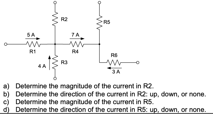 Solved W R5 5A 7A R1 R4 R6 4A 3 R3 3A a) Determine the | Chegg.com