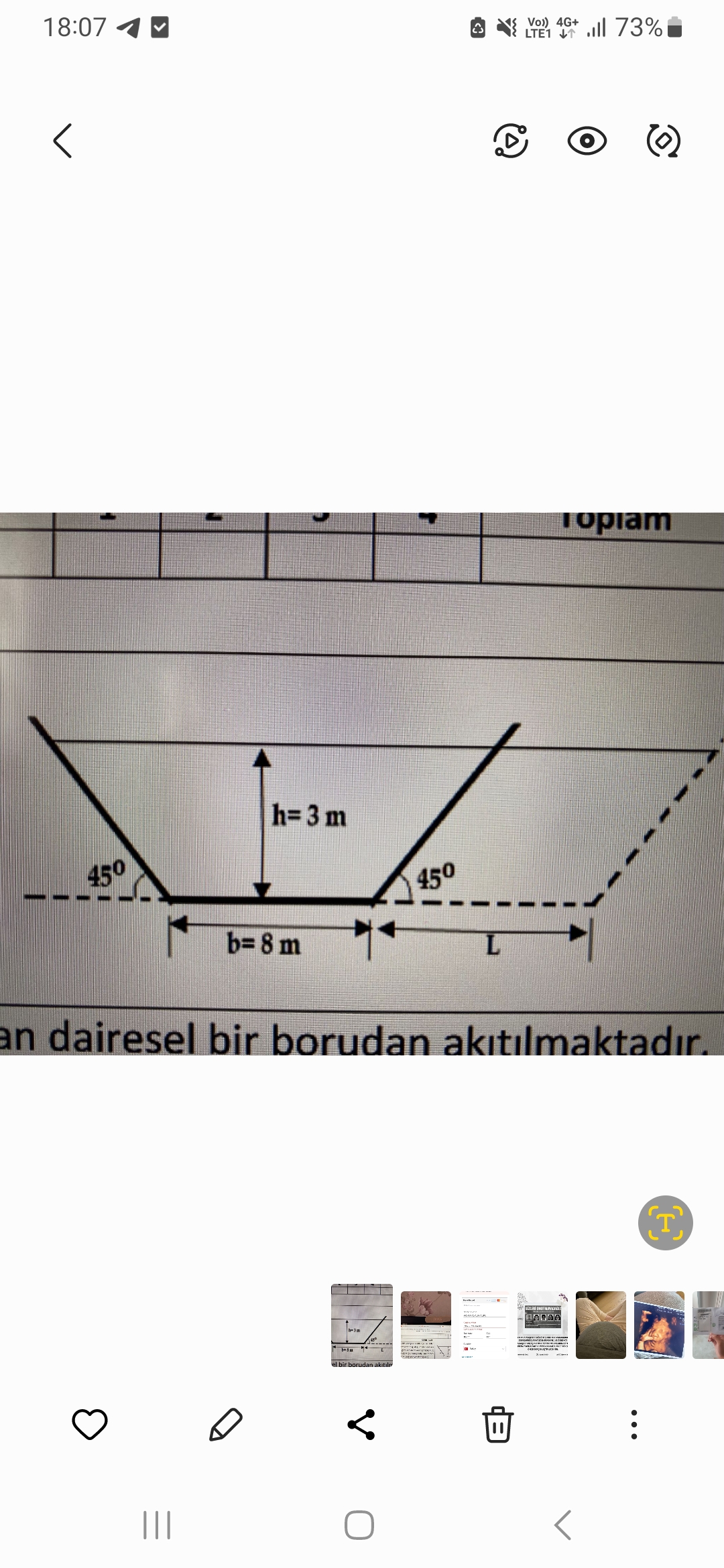Solved If the flow through the trapezoidal open channel is | Chegg.com