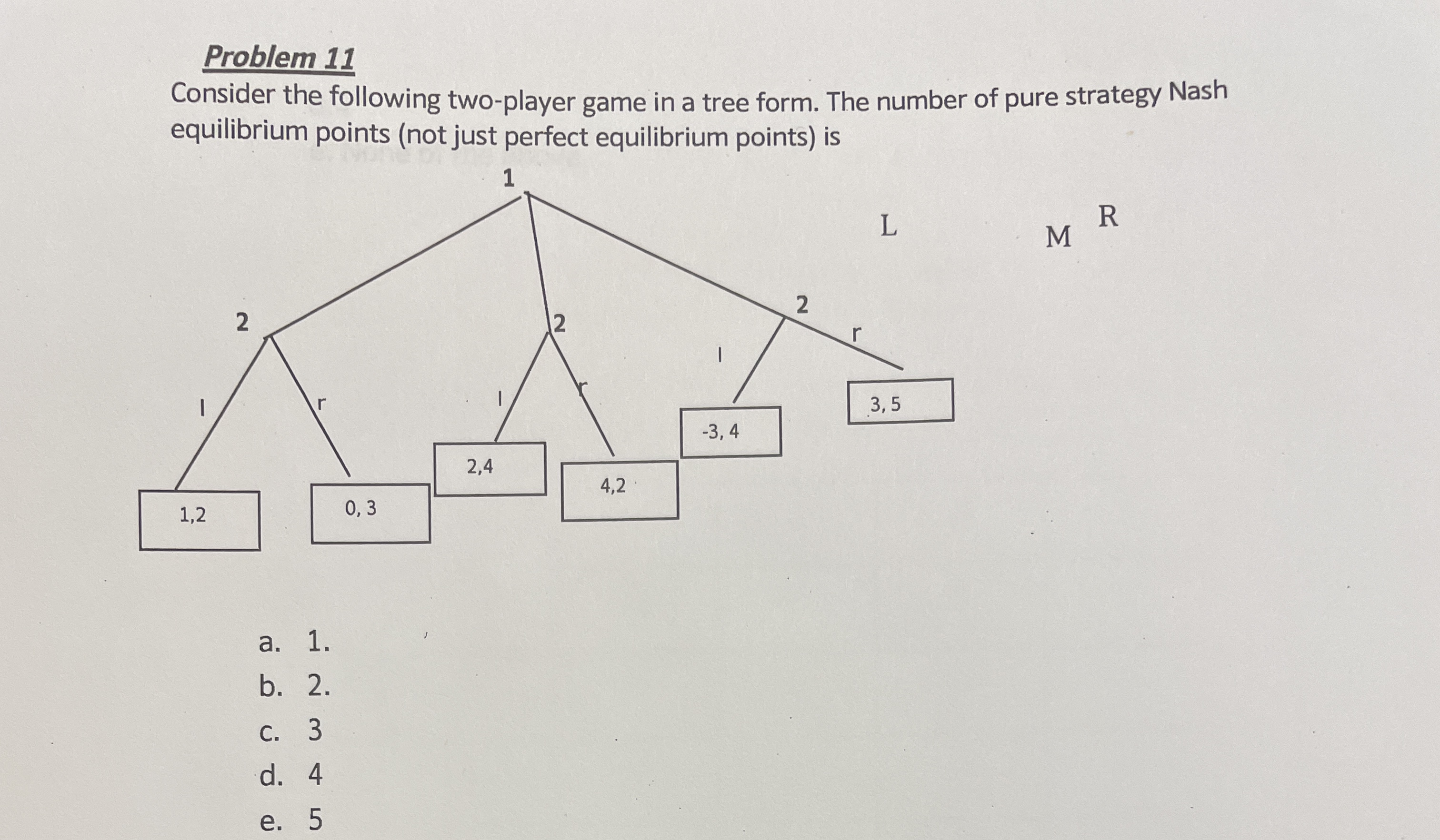 Solved Problem 11 Consider the following two-player game in | Chegg.com Solved Problem 11 Consider the following two-player game in | Chegg.com
