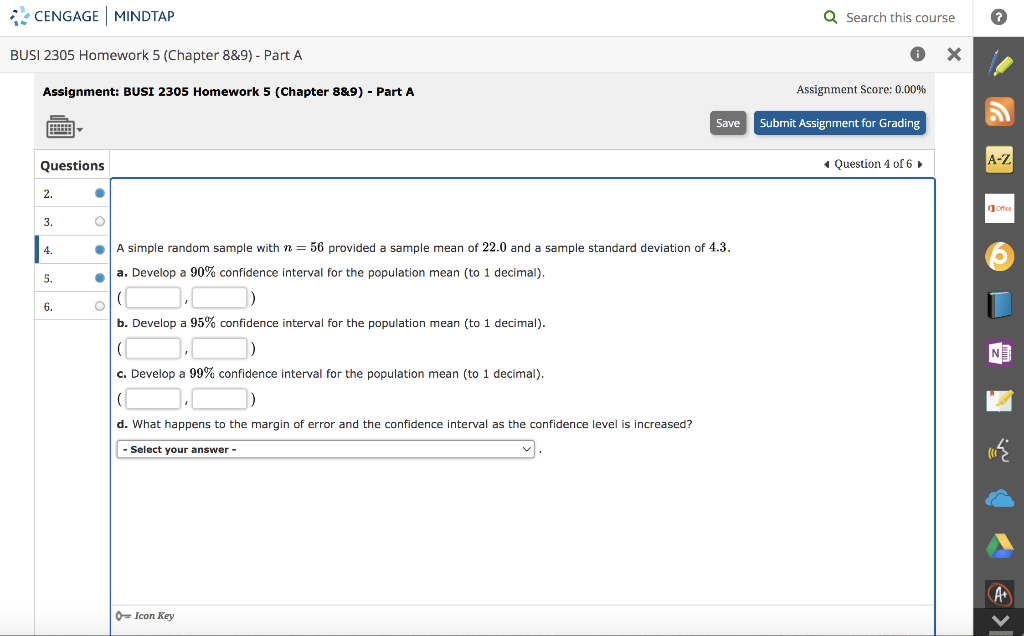 Solved CENGAGE MINDTAP Q Search this course BUSI 2305 | Chegg.com