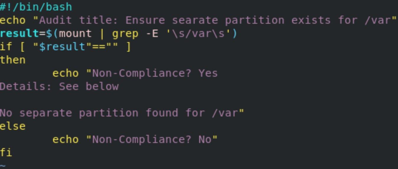 Solved Need help creating a audit automation .sh scripts | Chegg.com