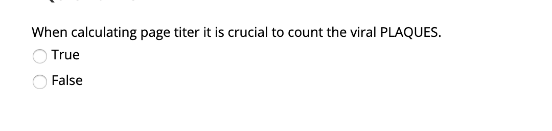 Solved When calculating page titer it is crucial to count | Chegg.com