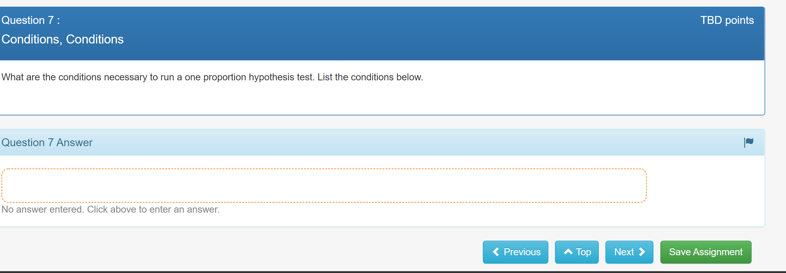 Solved Question 7 : TBD points Conditions, Conditions What | Chegg.com