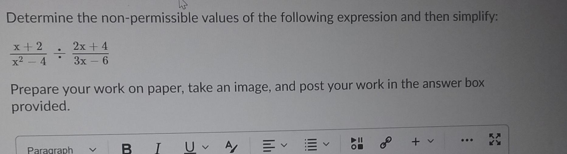 Solved Determine the non-permissible values of the following | Chegg.com