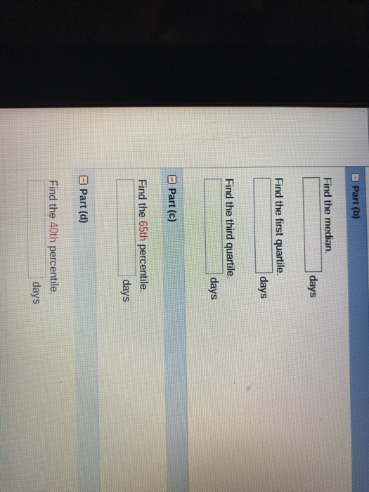 Solved Part (a) Organize the data in a chart. (Round your | Chegg.com