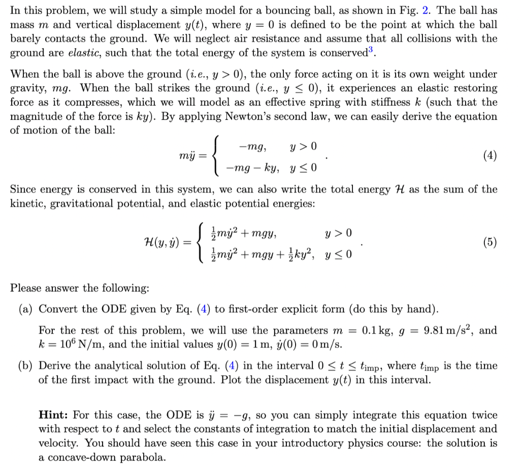 Solved In this problem, we will study a simple model for a | Chegg.com