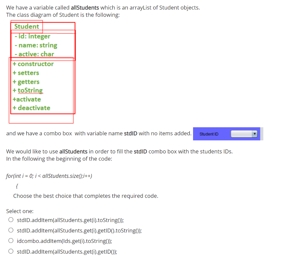 Solved We have a variable called allStudents which is an | Chegg.com