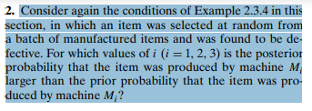 Solved 2. Consider again the conditions of Example 2.3.4 in | Chegg.com
