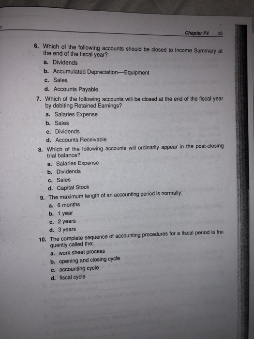 Solved Name: ter F3 31 MULTIPLE CHOICE Instructions: Circle | Chegg.com