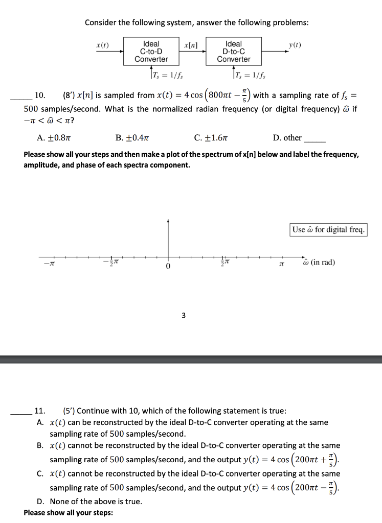 Solved Consider the following system, answer the following | Chegg.com
