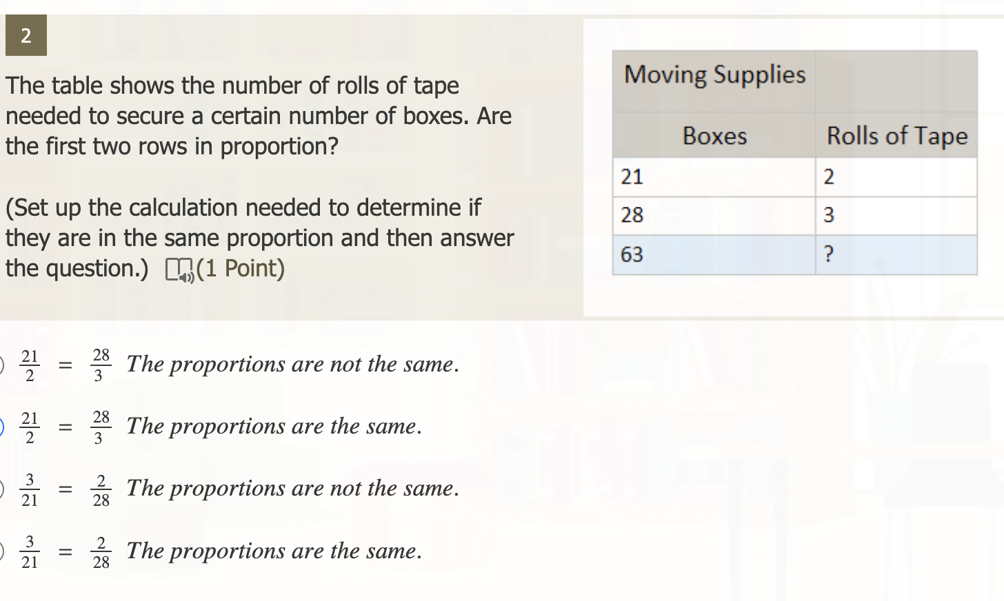 Solved The table shows the number of rolls of tape needed to | Chegg.com