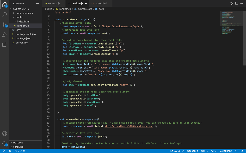 Middleware to Print Statistics Change the try/catch | Chegg.com
