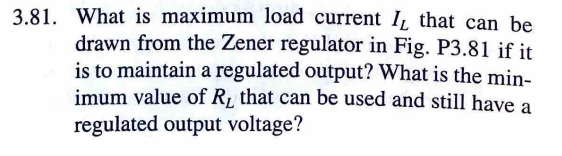 Solved Figure P3.8181. What is maximum load current IL that | Chegg.com