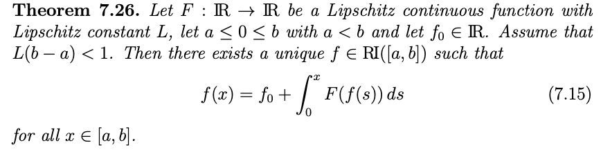 Solved Theorem 7.26. Let F : R + R be a Lipschitz continuous | Chegg.com