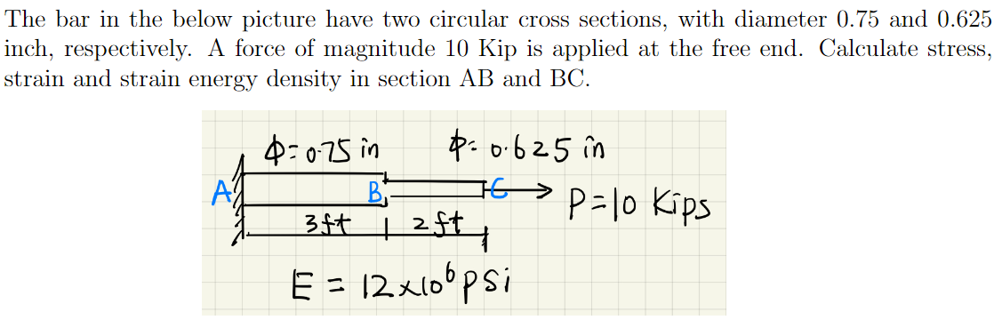 Solved The bar in the below picture have two circular cross | Chegg.com