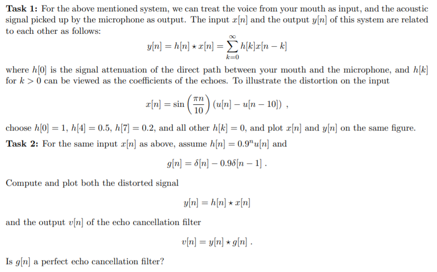 Solved Task 1: For the above mentioned system, we can treat | Chegg.com