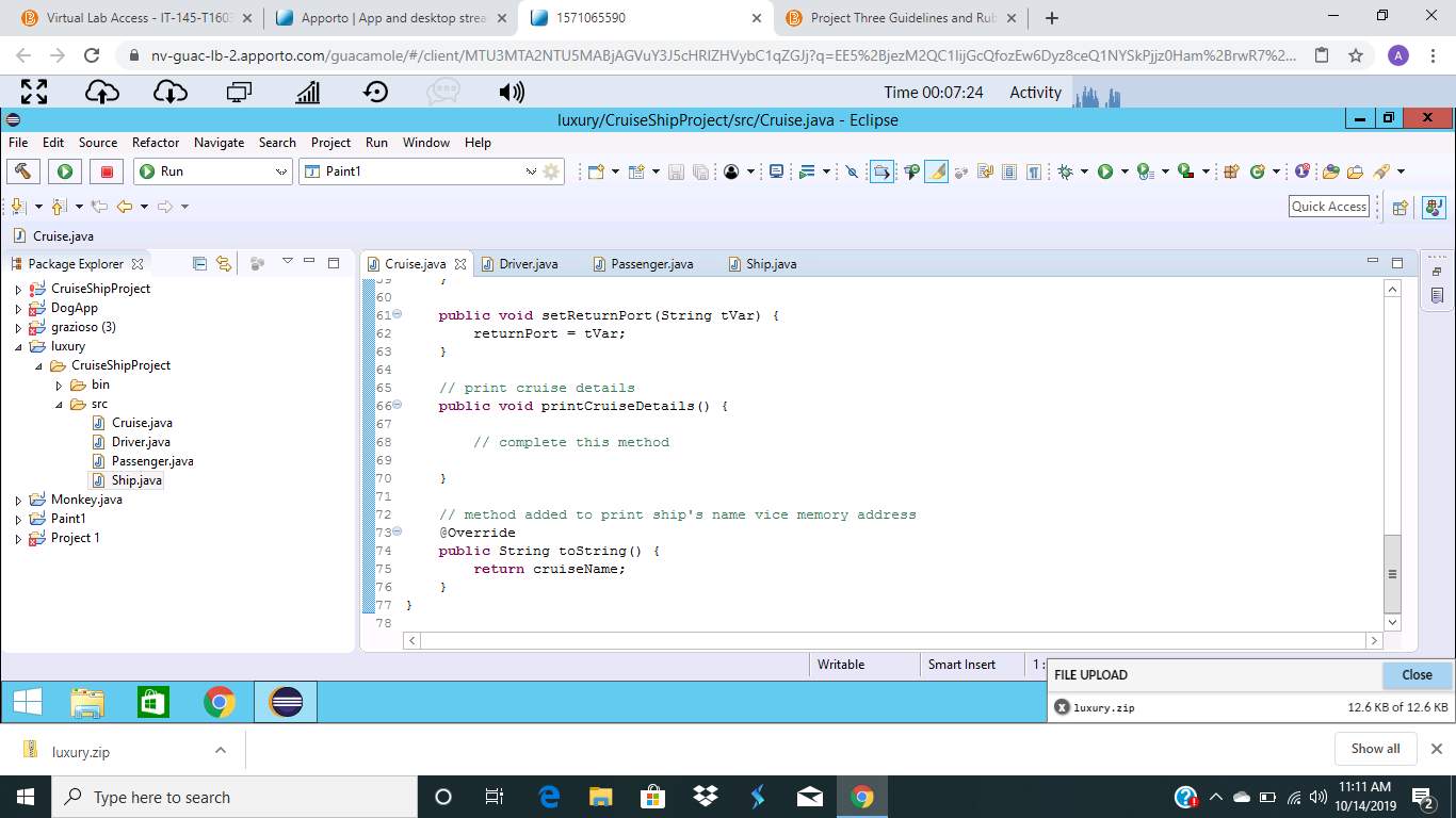 Solved Virtual Lab Access - IT-145-T160 X Apporto App and | Chegg.com