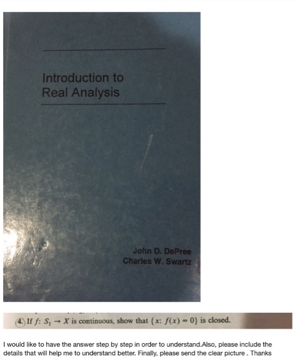 Solved Introduction to Real Analysis John D. DePree Charles | Chegg.com