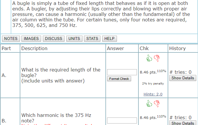 Solved A bugle is simply a tube of fixed length that behaves | Chegg.com