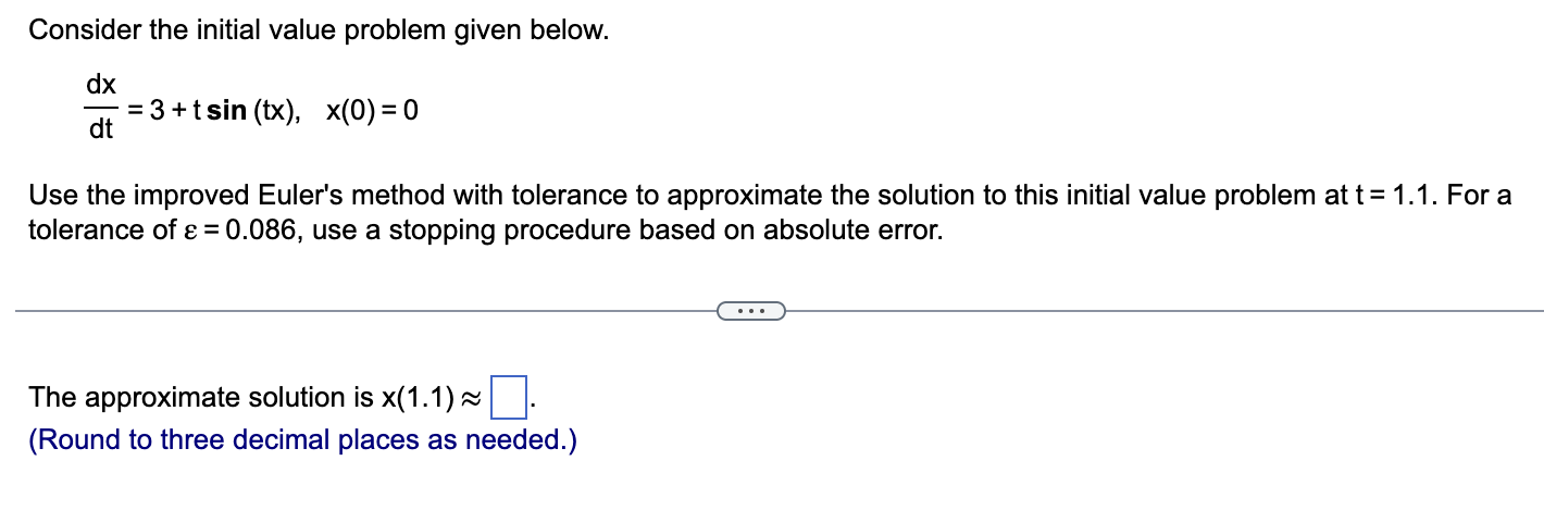 Solved Consider the initial value problem given below. | Chegg.com