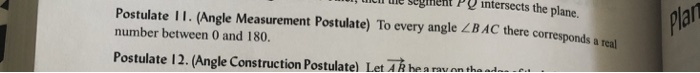Solved 2.2.3. *(a) Euclid's fourth postulate reads "All | Chegg.com